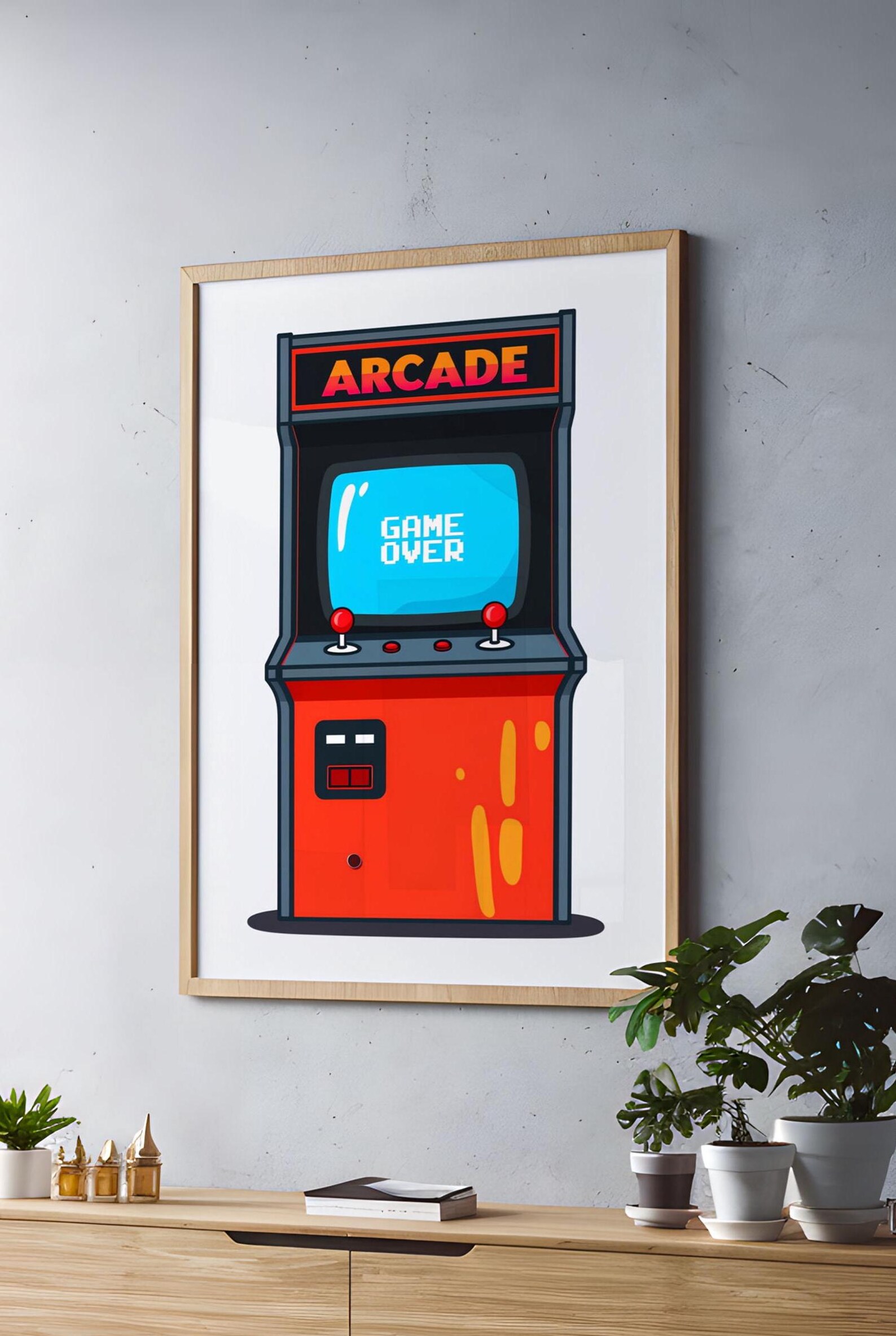Retro Arcade Framed Poster - Vintage Gaming Art - Perfect Gift for ...