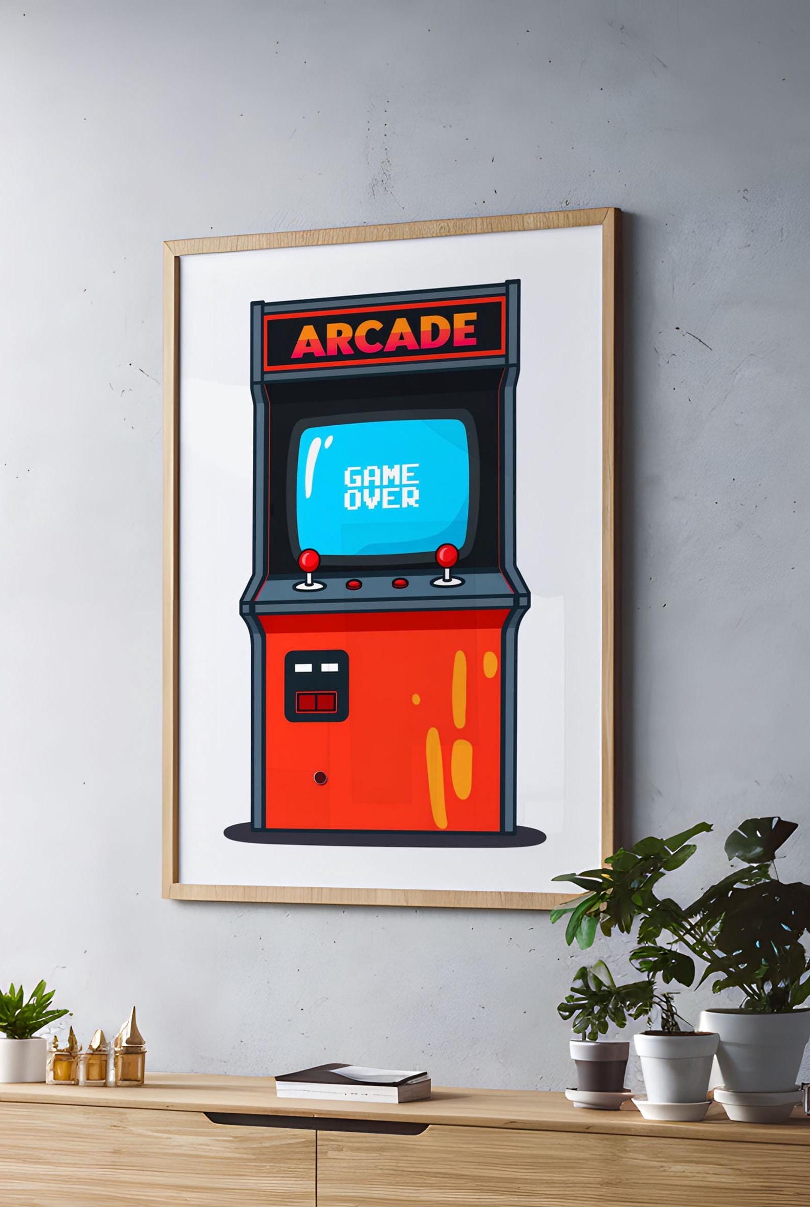 Retro Arcade Framed Poster - Vintage Gaming Art - Perfect Gift for ...