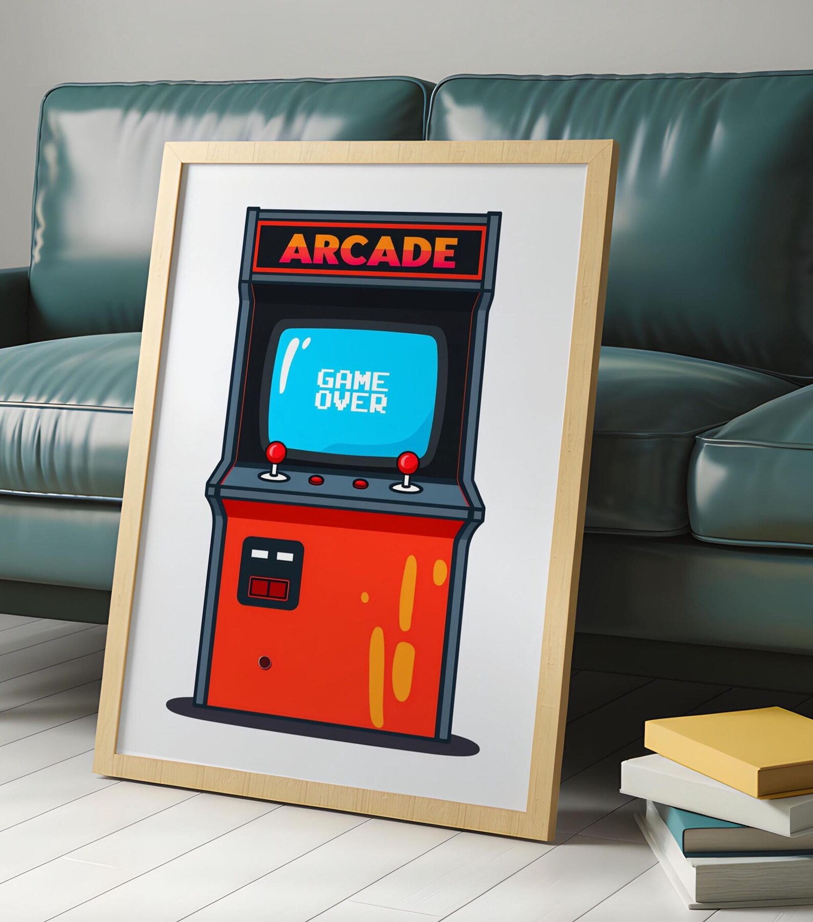 Retro Arcade Framed Poster - Vintage Gaming Art - Perfect Gift for ...