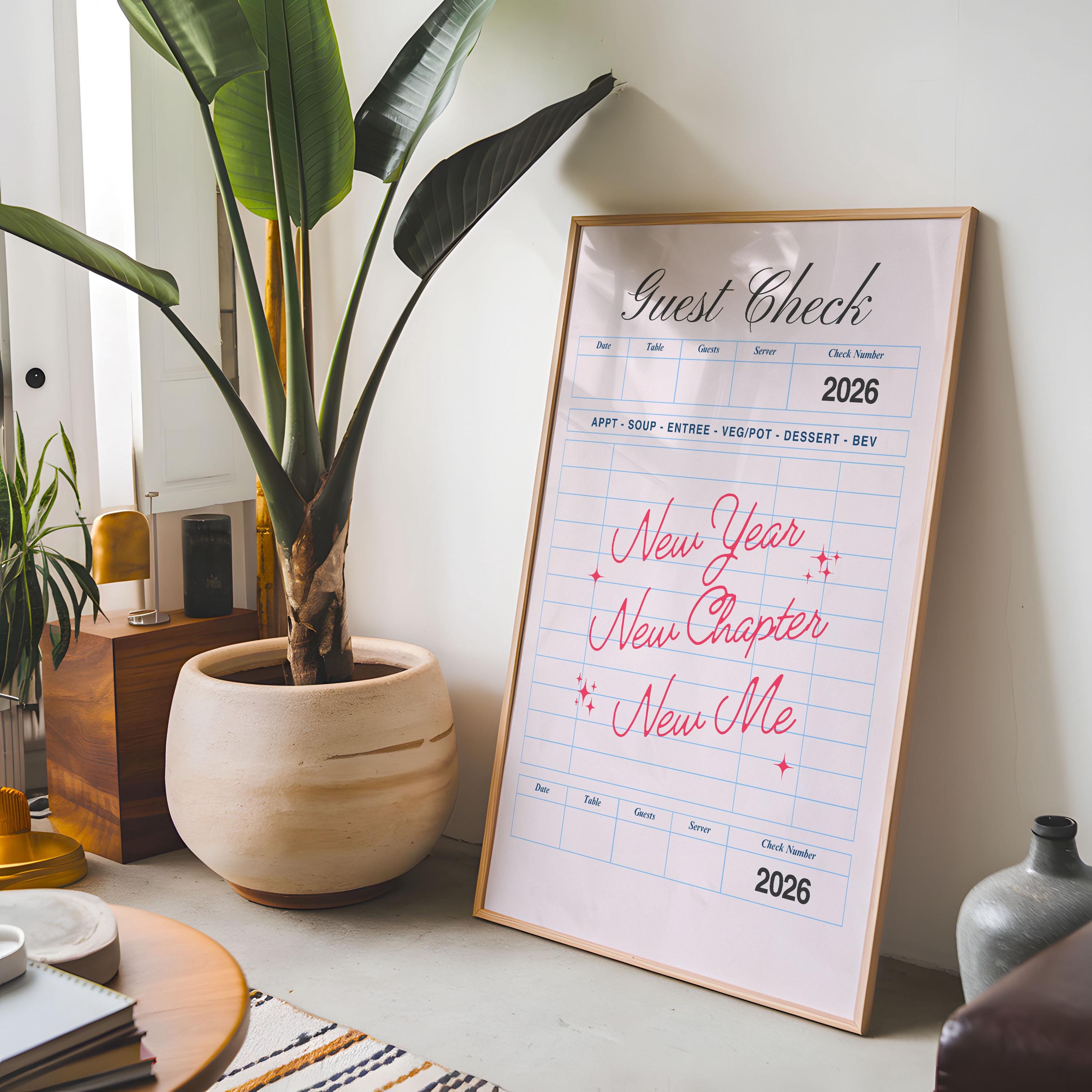 New Year New Me Poster - Motivational Resolution Wall Art - New Year ...