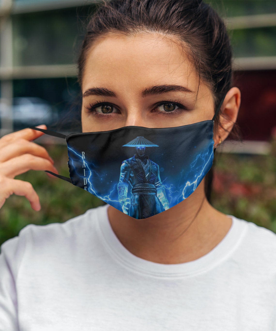 Raiden Mask. Mortal Kombat Face Mask. Lightweight | Etsy