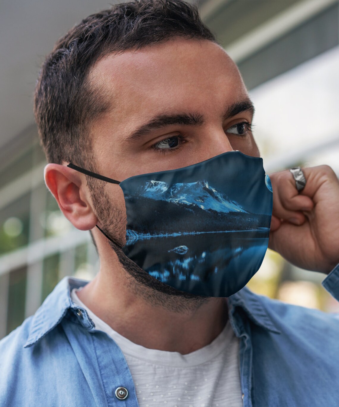 Full Moon and Night Sky Mask. This Moon Face Mask is | Etsy