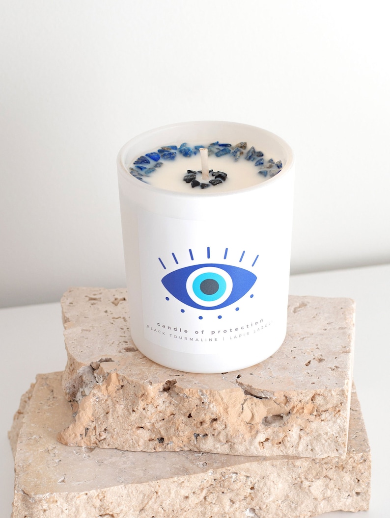 Evil Eye Candle the Candle of Protection - Etsy