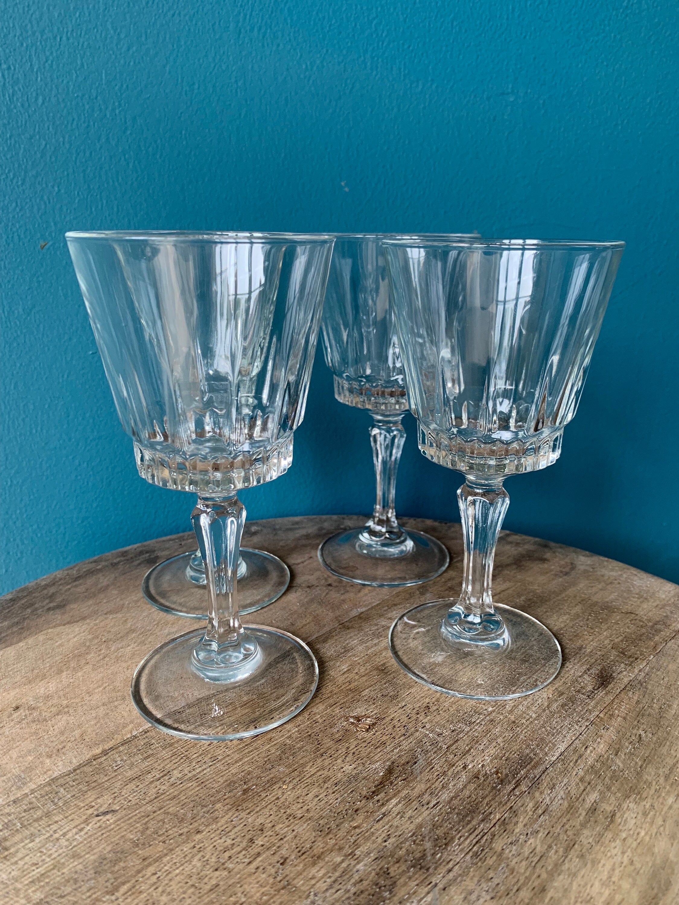 4 Vintage Luminarc Lancer Wine Glasses 1970s Retro - Etsy