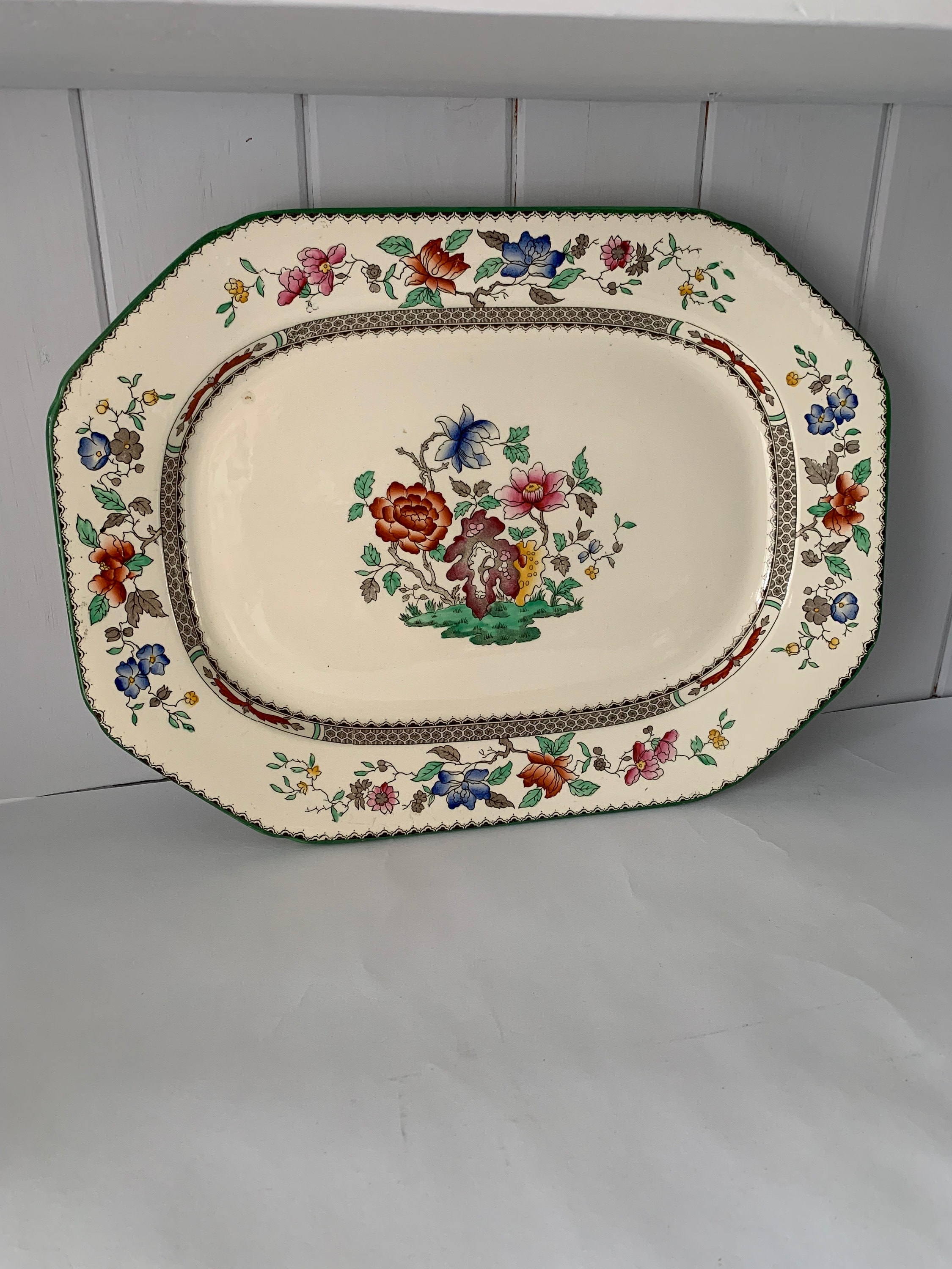 Vintage Spode Copeland Chinese Rose Serving Plate Platter 1930s - Etsy