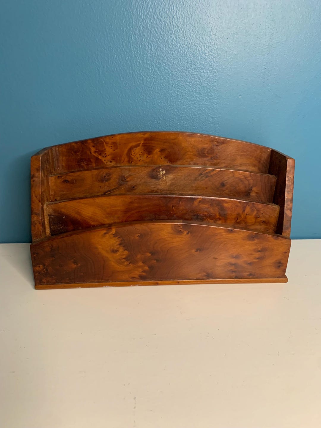 Vintage Wooden Letter Holder Rack 1940s - Etsy