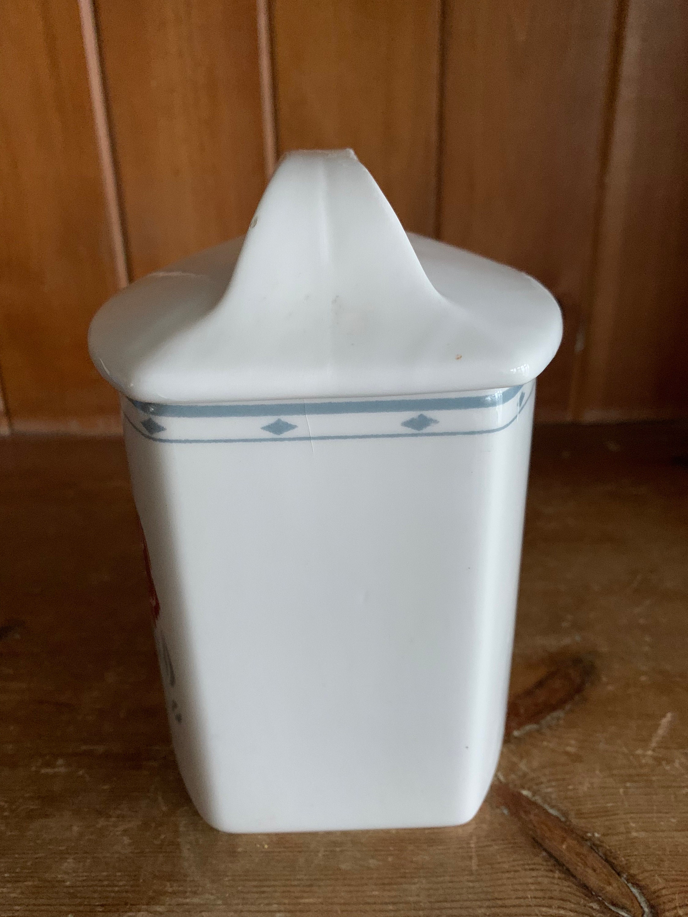 Vintage French Ceramic Sugar Storage Jar Caddy Farmhouse Kitchen - Etsy