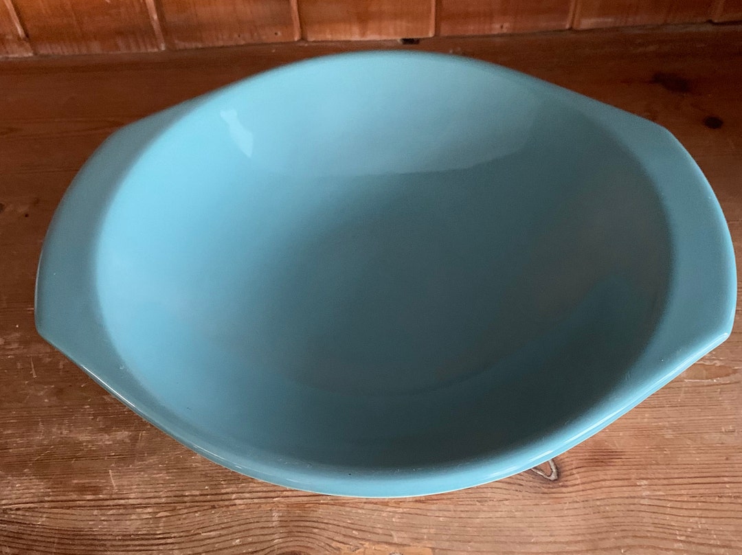 Vintage Poole Pottery Serving Bowl With Handles Celadon Green - Etsy