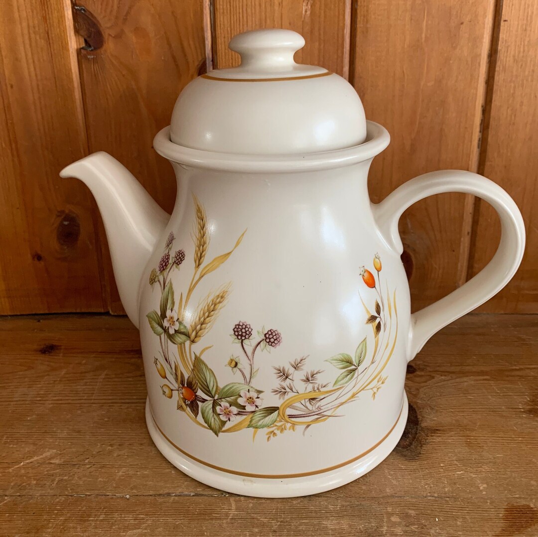 Vintage St Michael Marks and Spencer Harvest Tea Coffee Pot 3 - Etsy