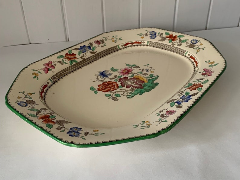 Vintage Spode Copeland Chinese Rose Serving Plate Platter 1930s - Etsy