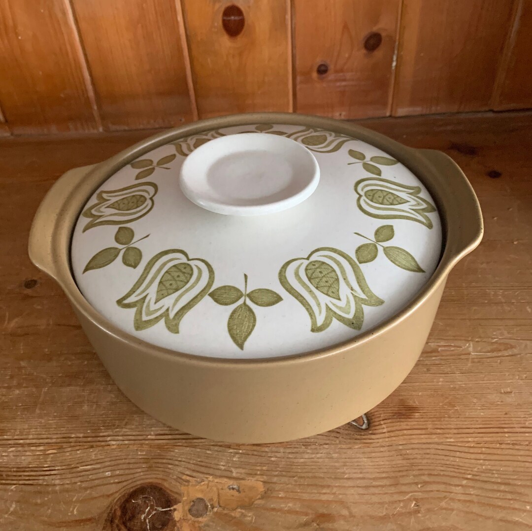 Vintage J & G Meakin Tureen Serving Dish With Lid Tulip Time Design ...