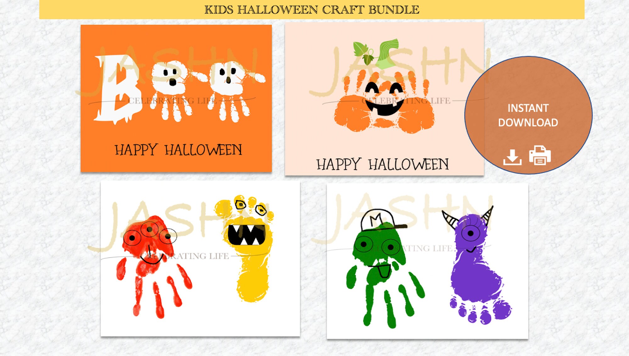 Halloween Craft Bundle for Children Halloween Activity - Etsy