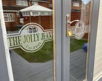 Personalised Beer Fridge / Window / Bar / Shop Window Decals - Etsy UK