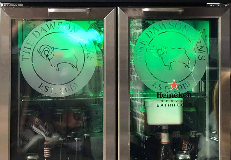 Personalised Beer Fridge / Window / Bar / Shop Window Decals - Etsy UK