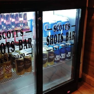 Personalised Beer Fridge Sticker / Decal - Etsy UK