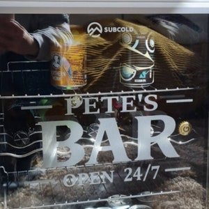 Personalised Beer Fridge Sticker / Decal - Etsy UK