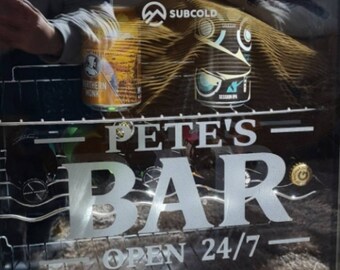 Personalised Beer Fridge / Window / Bar / Shop Window Decals - Etsy UK