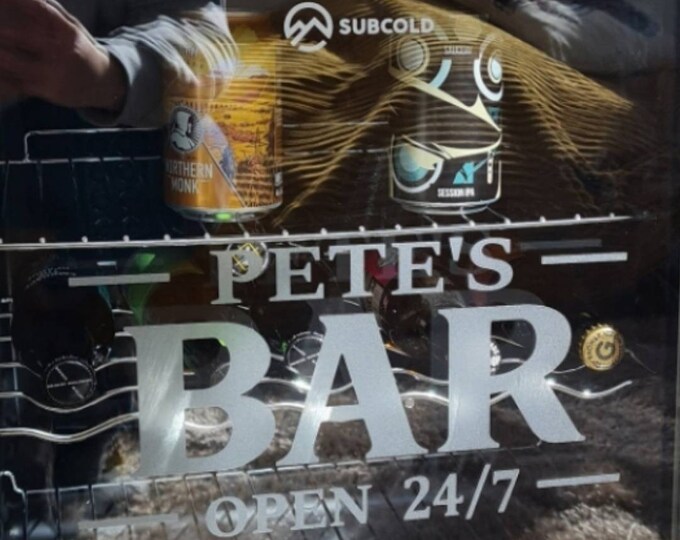 Personalised Beer Fridge Sticker / Decal | Etsy UK