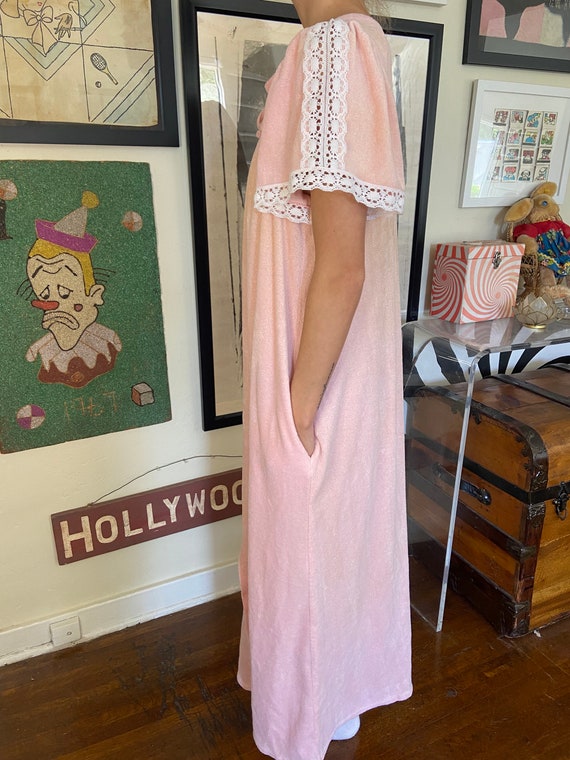 Vintage 1970s JC Penney Terry Cloth Nightgown - Gem