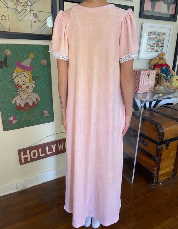 Vintage 1970s JC Penney Terry Cloth Nightgown - Gem