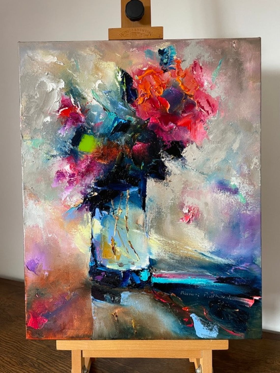 Mariusz Piatkowski Flowers Original Oil Painting on Canvas - Etsy