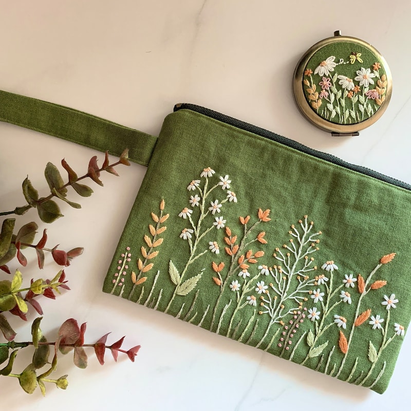 Embroidered Hand Clutch - Etsy