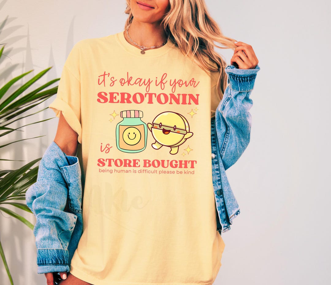 Serotonin T-shirt, Mental Health Awareness Tee, Comfort Colors Shirt ...