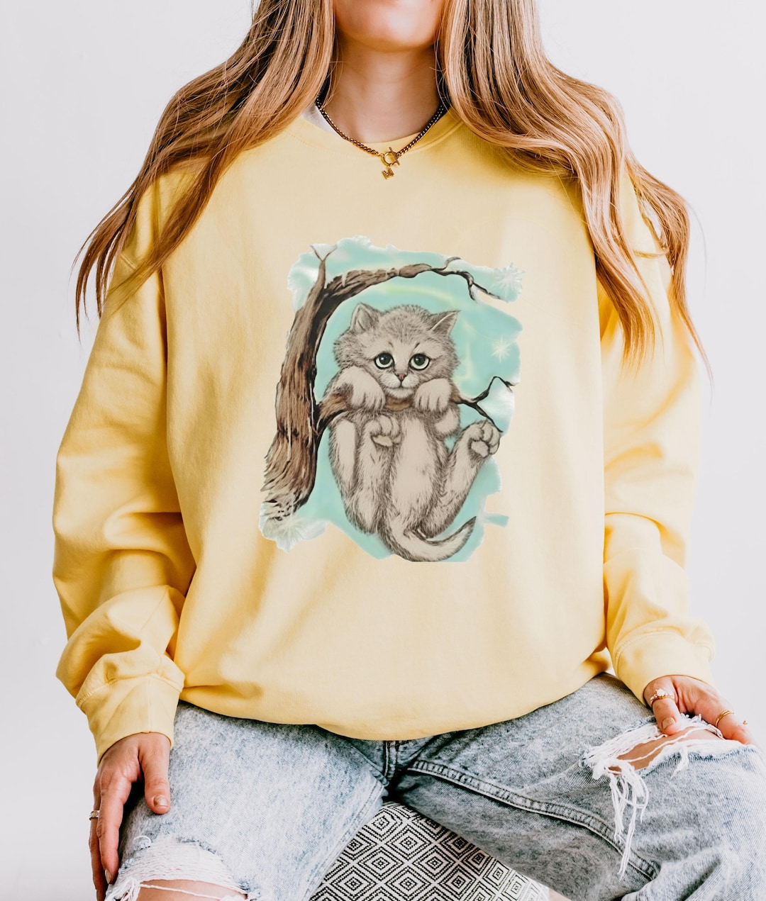 Opalite Sweatshirt | TLOAS Dupe Shirt | Cat on Winter Tree | TS ...