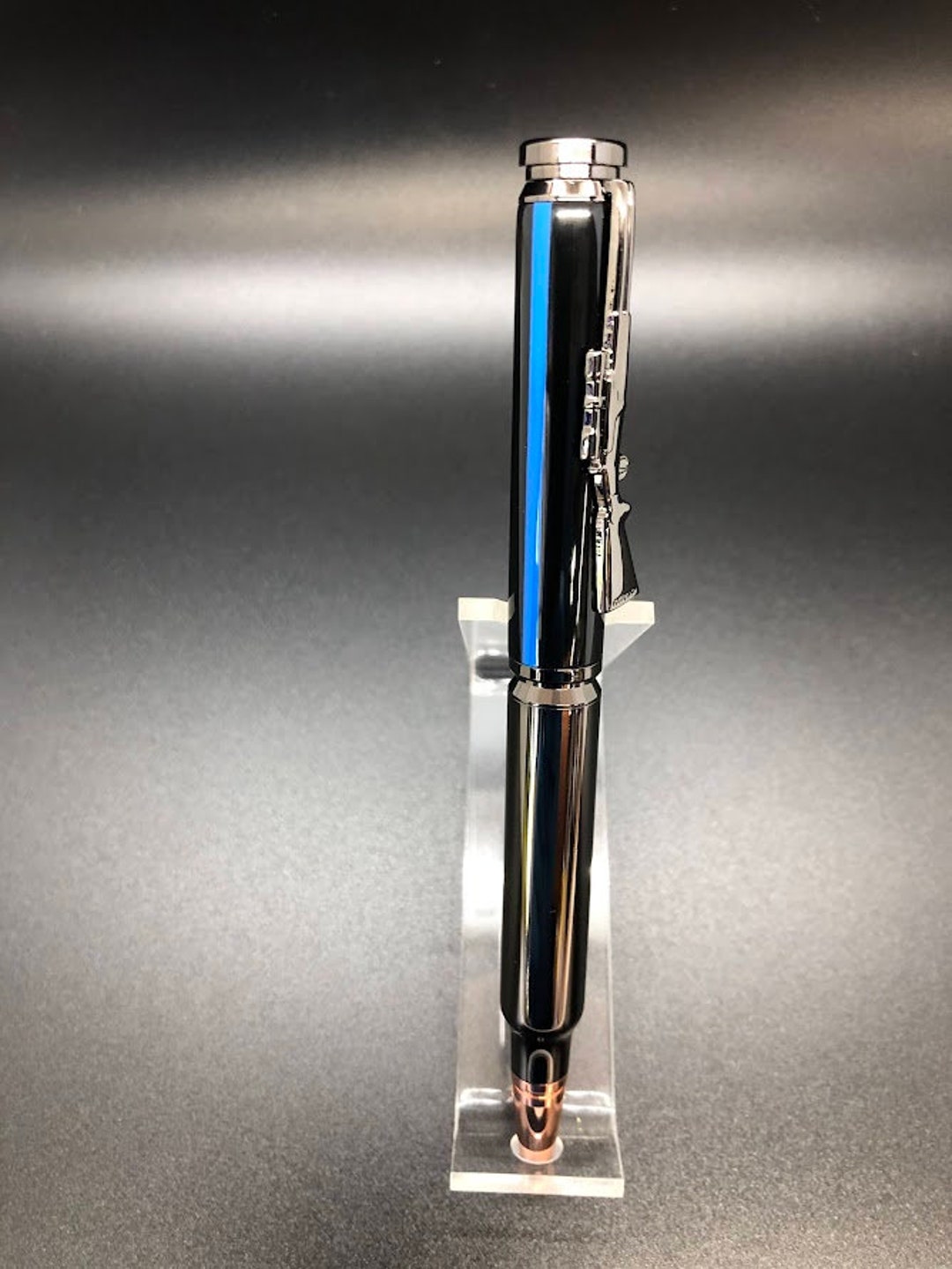 Handmade Thin Blue Line Bullet Twist Pen - Etsy