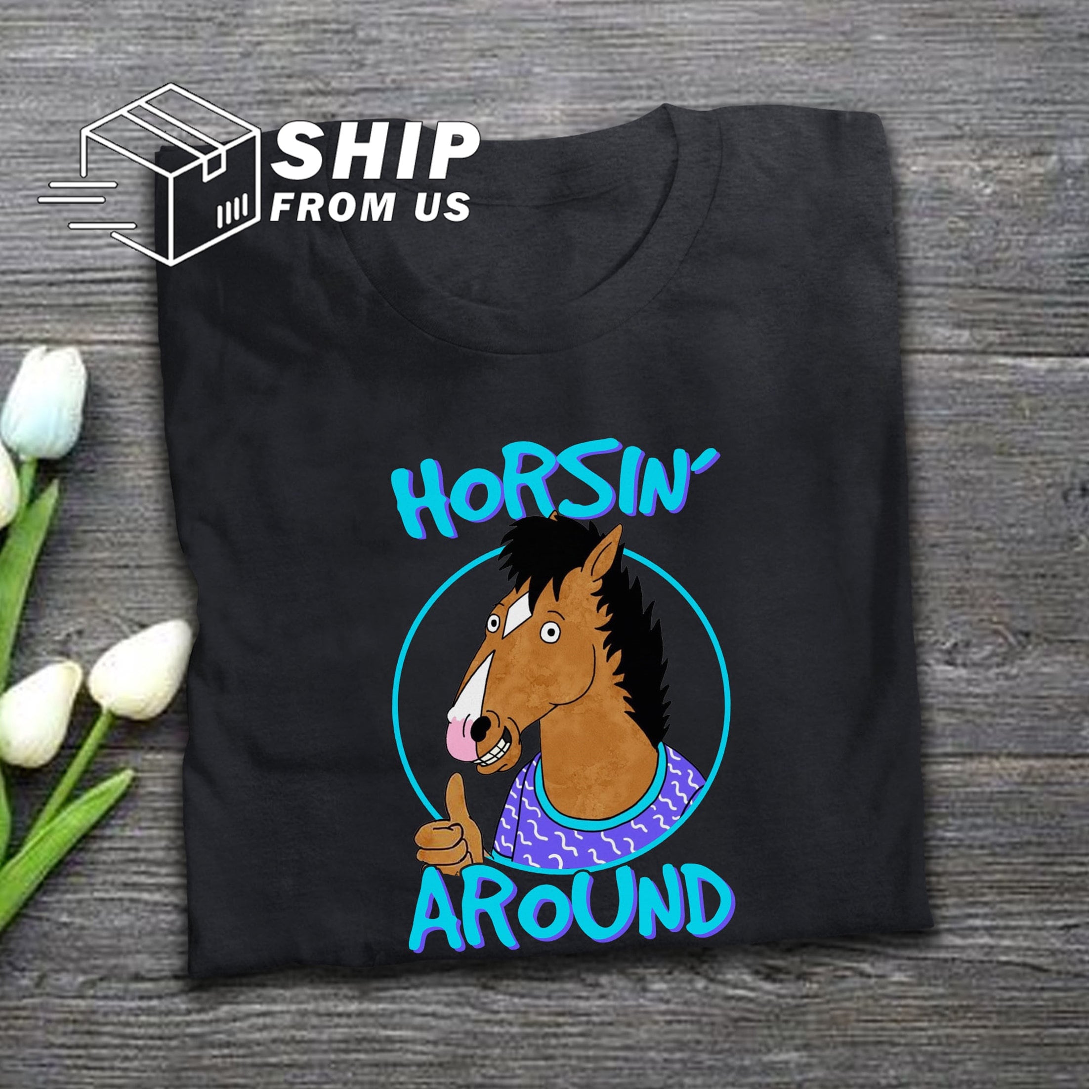 Bojack Horseman Horsin Around Tshirt, Bojack Horseman Shirt