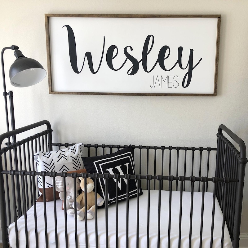 Nursery Name Sign - Etsy