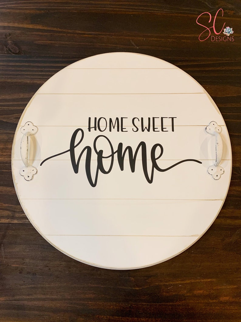 Farmhouse Tray Styled Tray Decorative Tray Home Decor - Etsy