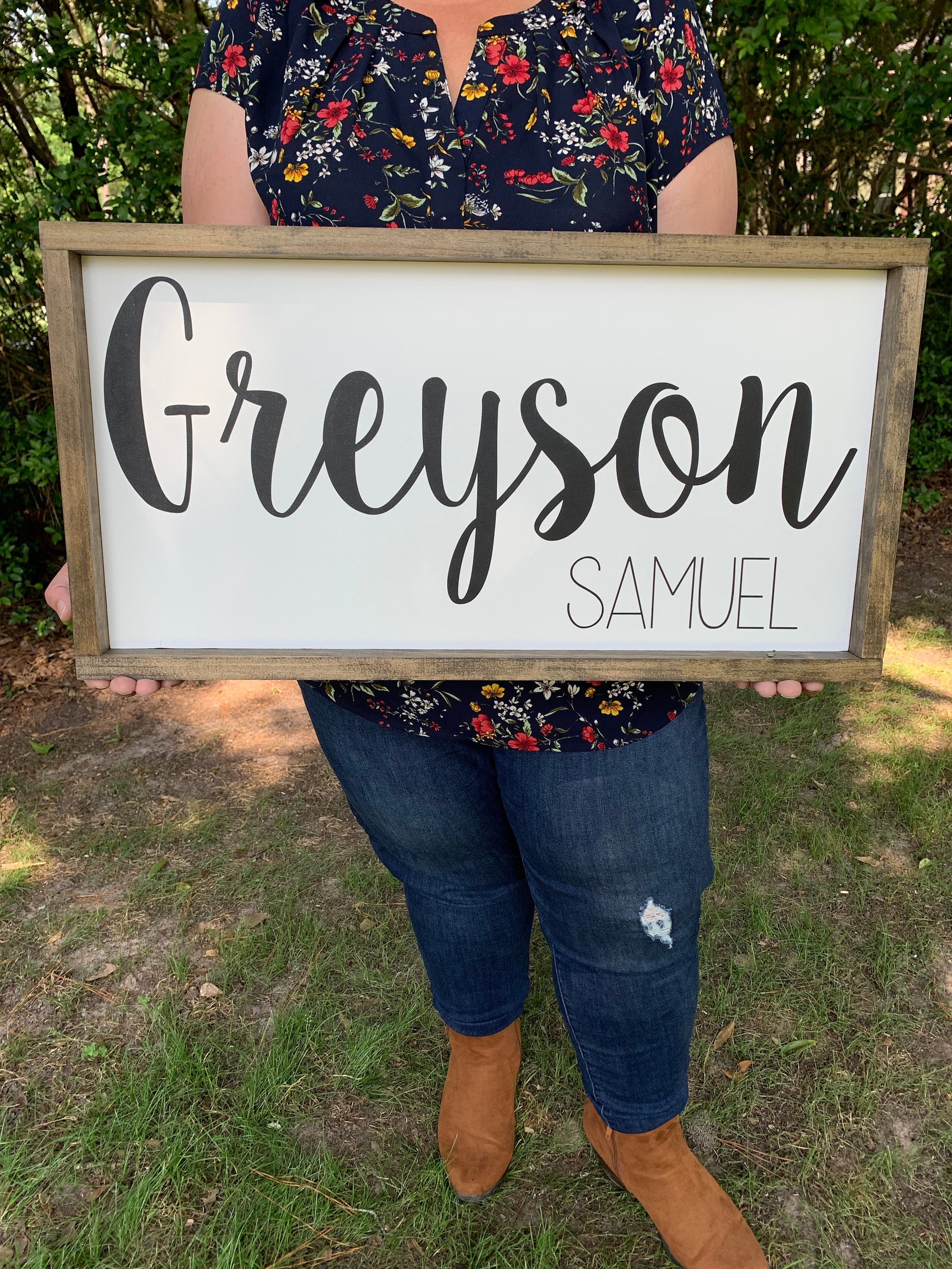Baby Name Sign Baby Nursery Sign Personalized Nursery - Etsy UK