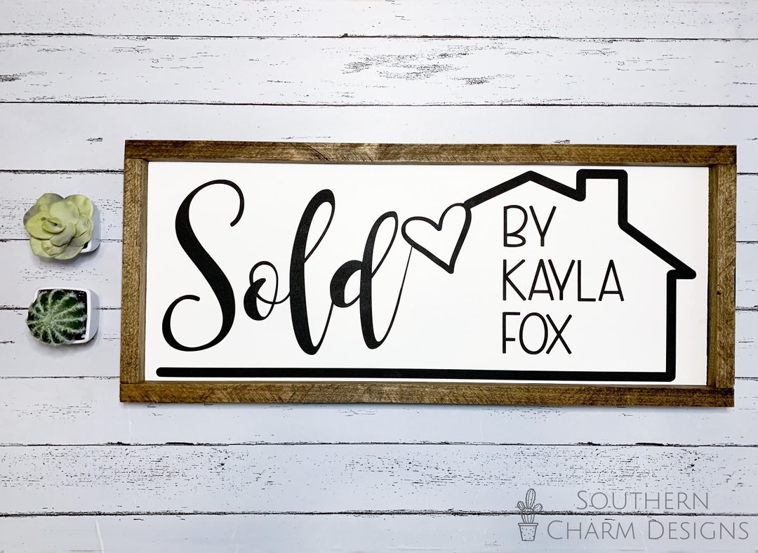 Realtor Gift, Realtor Sign, Realtor Closing Sign, Real Estate Closing ...