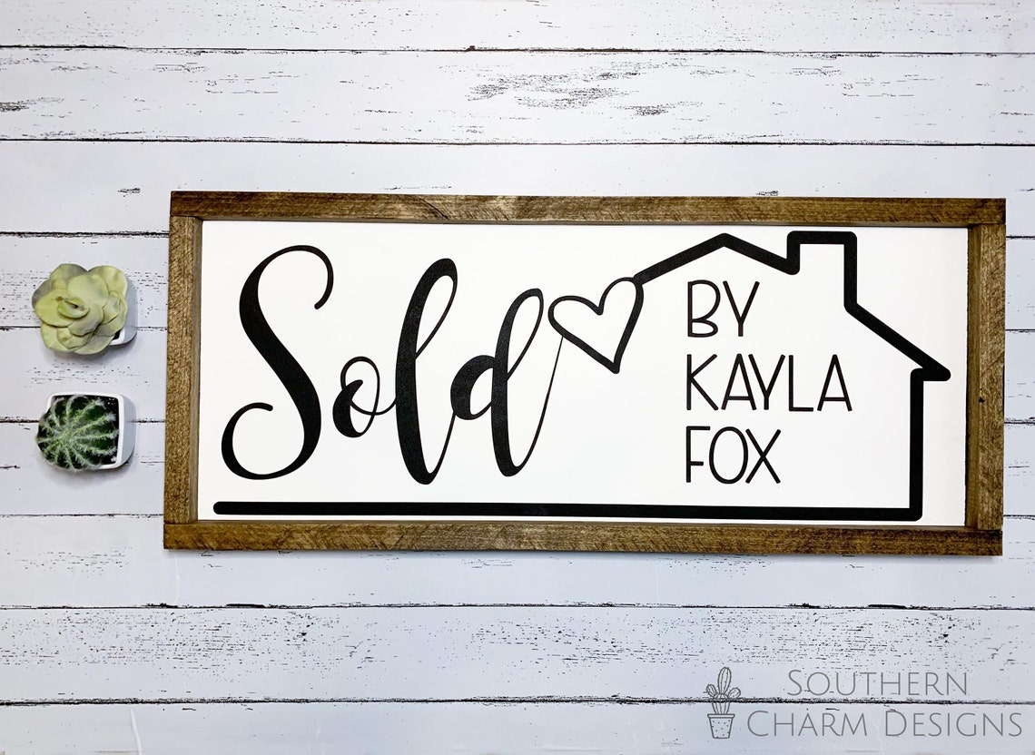 Realtor Gift Realtor Sign Realtor Closing Sign Real Estate - Etsy