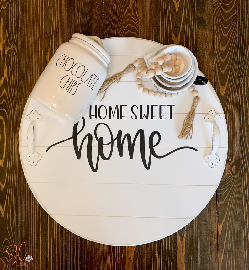 Farmhouse Tray Styled Tray Decorative Tray Home Decor - Etsy