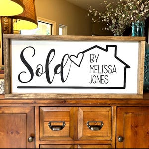 Realtor Gift, Realtor Sign, Realtor Closing Sign, Real Estate Closing ...