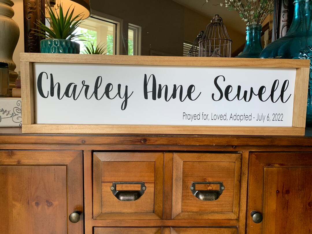 Adoption Sign, Adoption Gift, Sign for Adoption Day, Adoption Day Gift ...