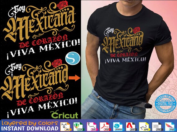 Mexican Chingón Svg 2 in 1 Viva México Svg Soy Mexicano - Etsy
