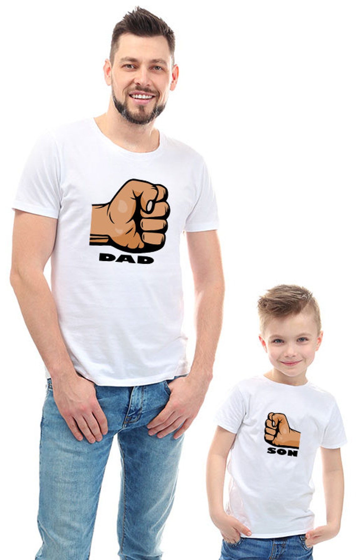 Fist Bumps Svg Layered and 100% Editable Dad and Son / Dad - Etsy