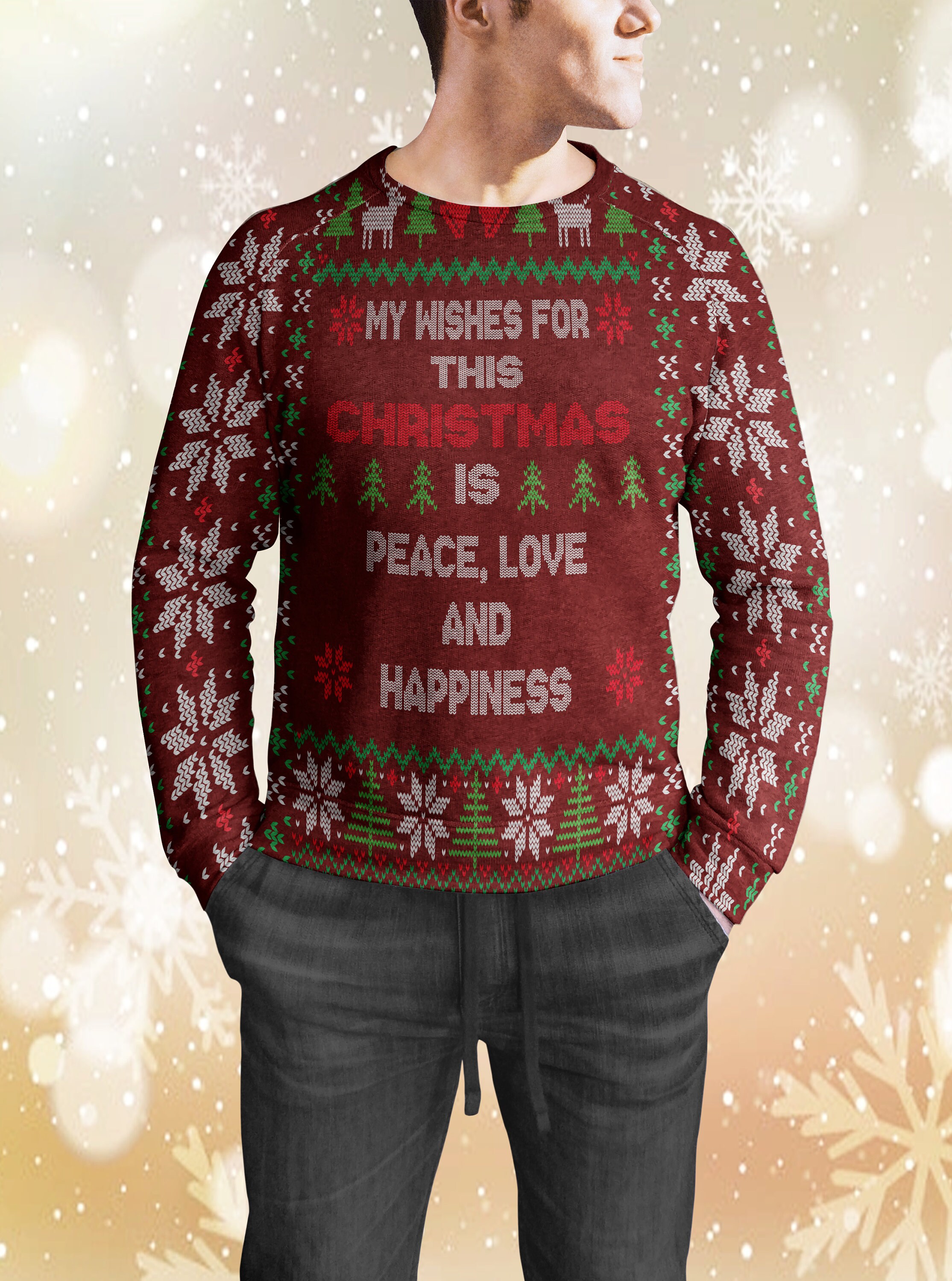 Ugly Sweater Bundle, Layered & Welded by Color and 100% Editable ...