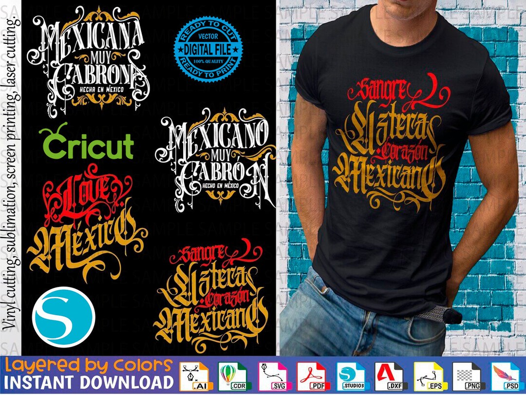 Mexican Chingón 4 in 1 - Mexican Chingon Svg - Very Badass Mexican ...