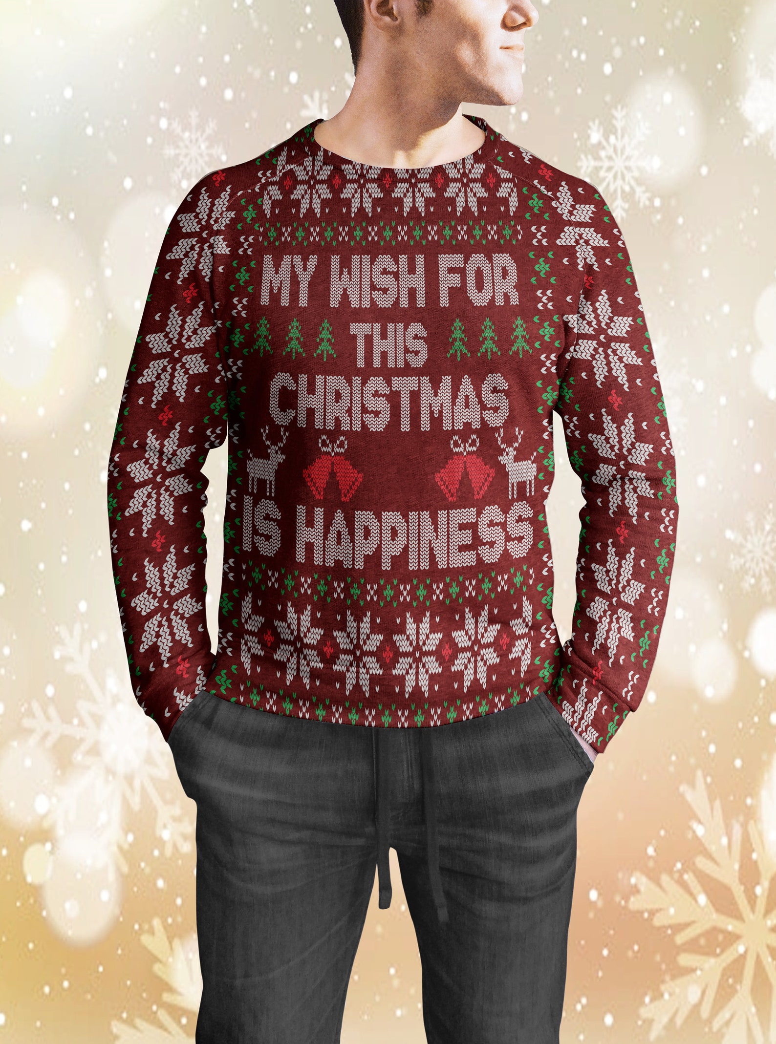 Ugly Sweater Bundle, Layered & Welded by Color and 100% Editable ...