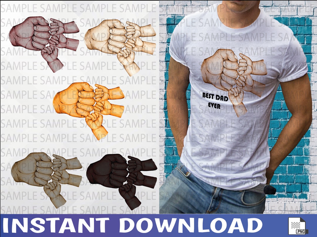 Fist Bumps - Father's Day 3 Kids Bundle - Dad and Son / Dad and ...