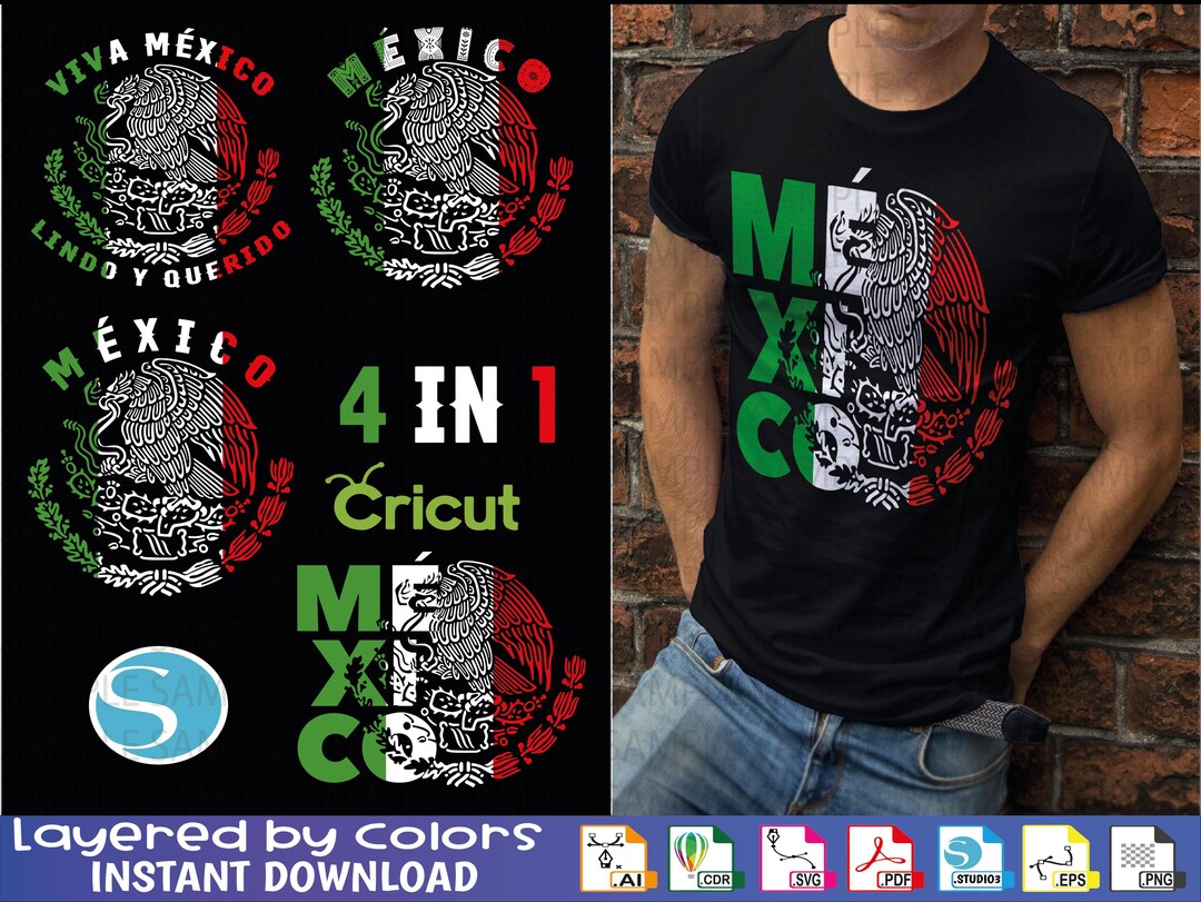 Mexican chingón svg 4 en 1 - Mexican chingon svg - Viva Mexico - Amor a ...