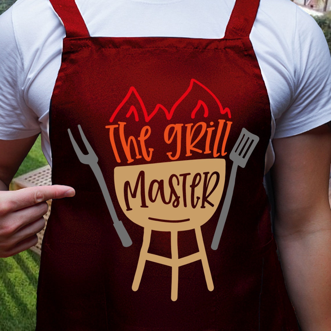 Realistic Apron Mockup - Apron Color and Background Editable - Father's ...