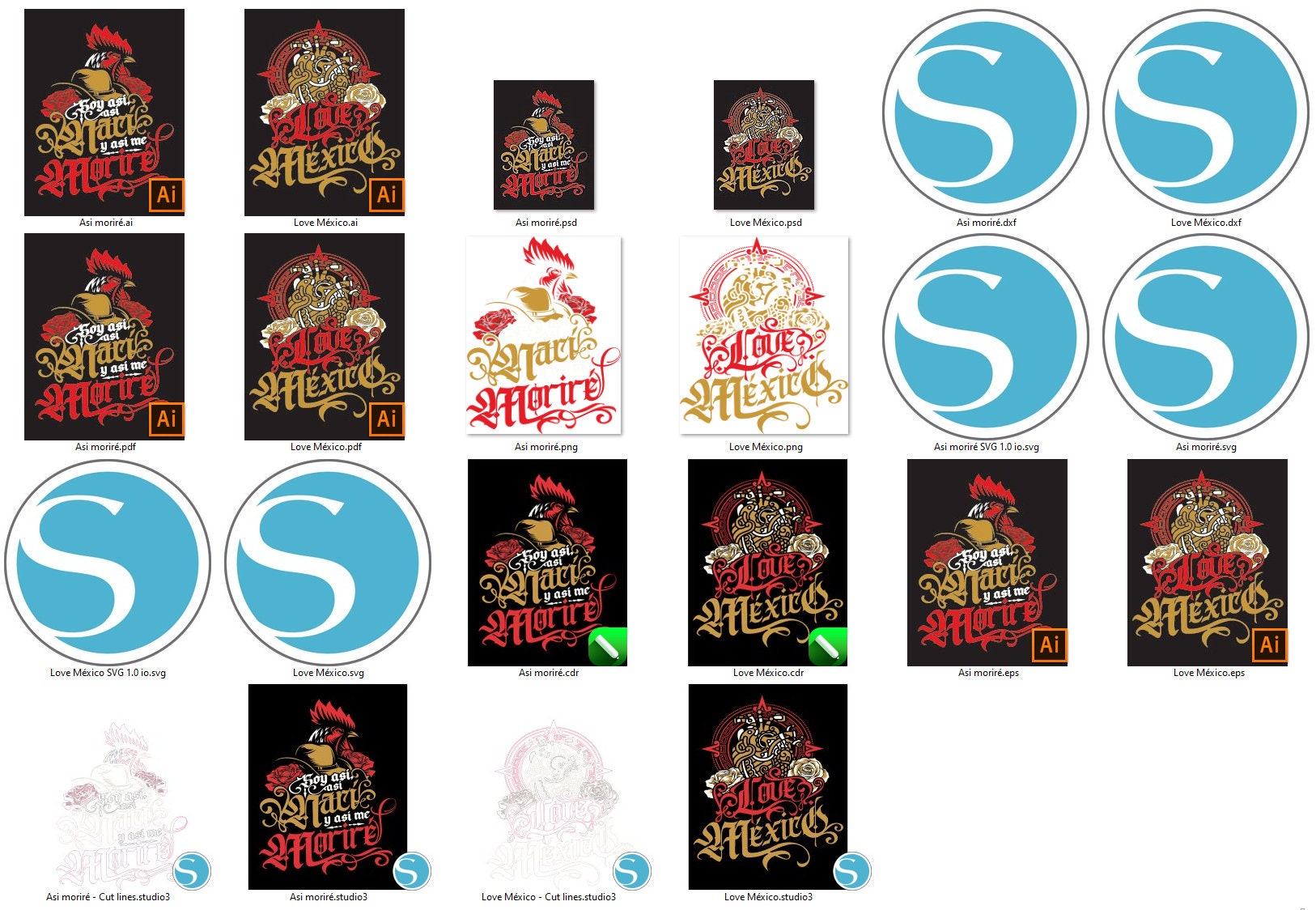 Mexican Chingón Svg - 2 in 1 - Viva México Svg - Amor a La Mexicana ...