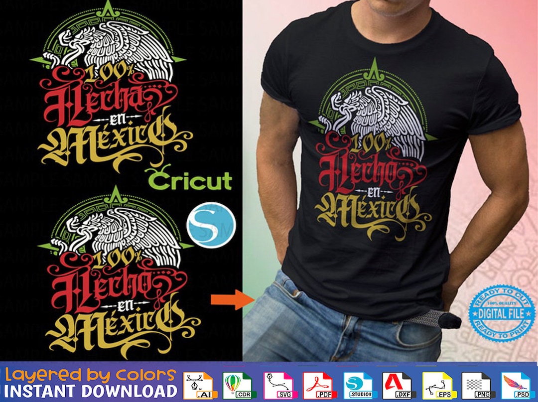 Mexican Chingón Svg 2 in 1 100% Made in Mexico Amor a La Mexicana ...