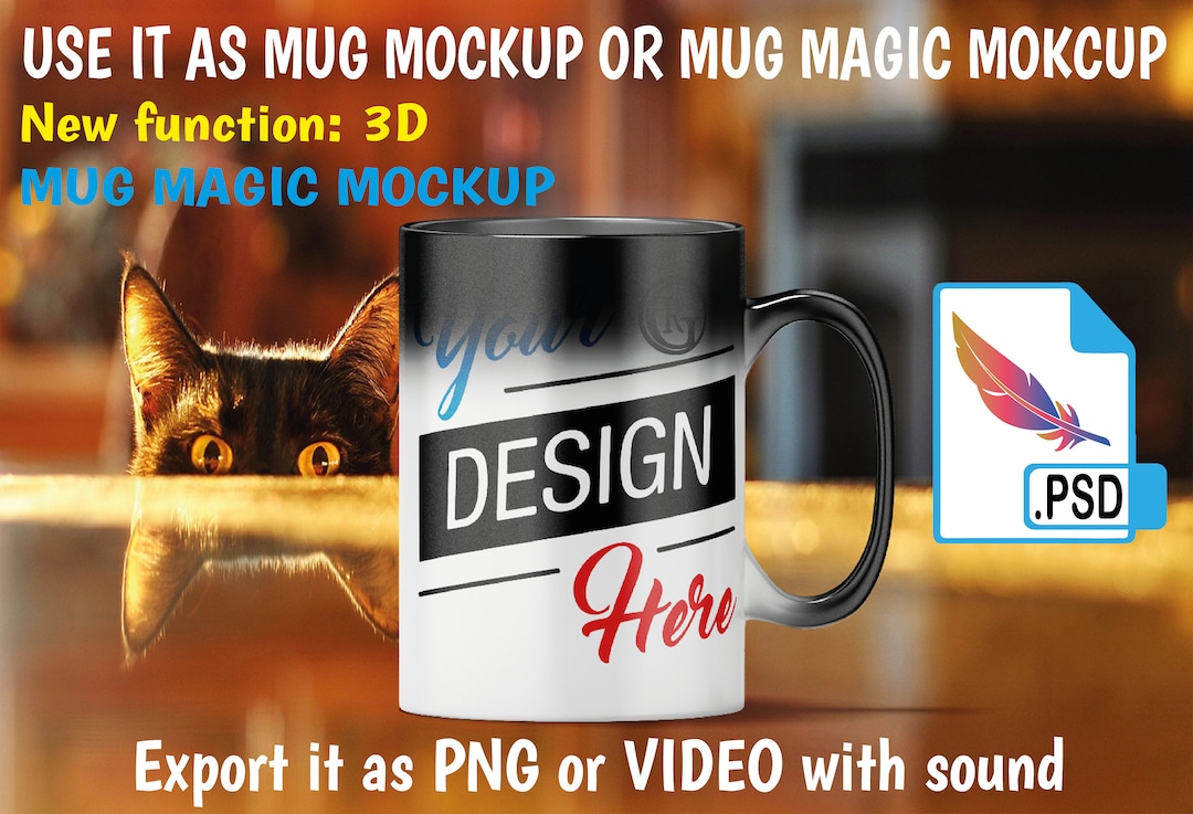 Mug Mockup - Use It as Mug Mockup / Mug Magic Mockup or Mug Magic ...