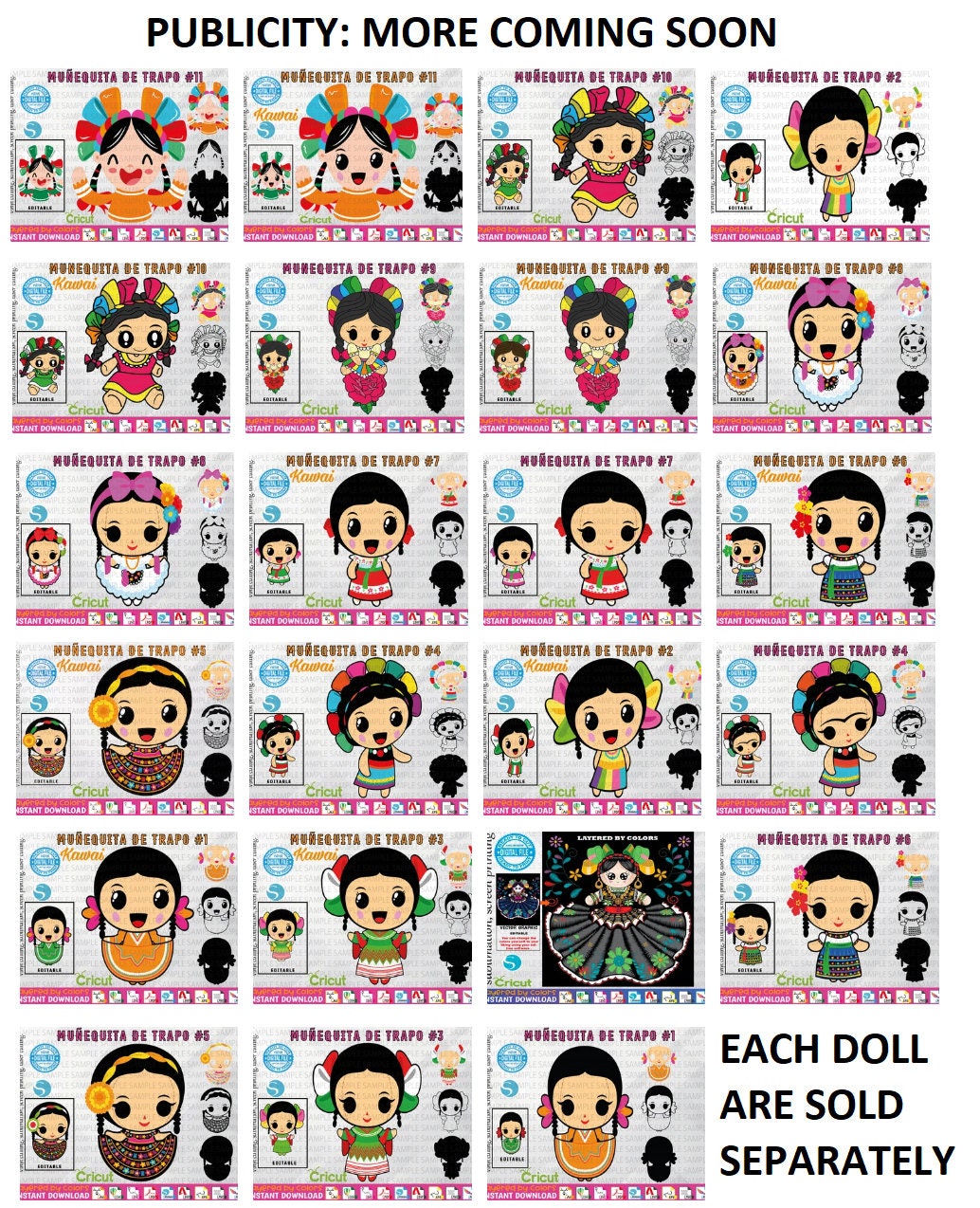 Muñequita De Trapo 5 Mexican Doll 5 Muñequita De Trapo - Etsy